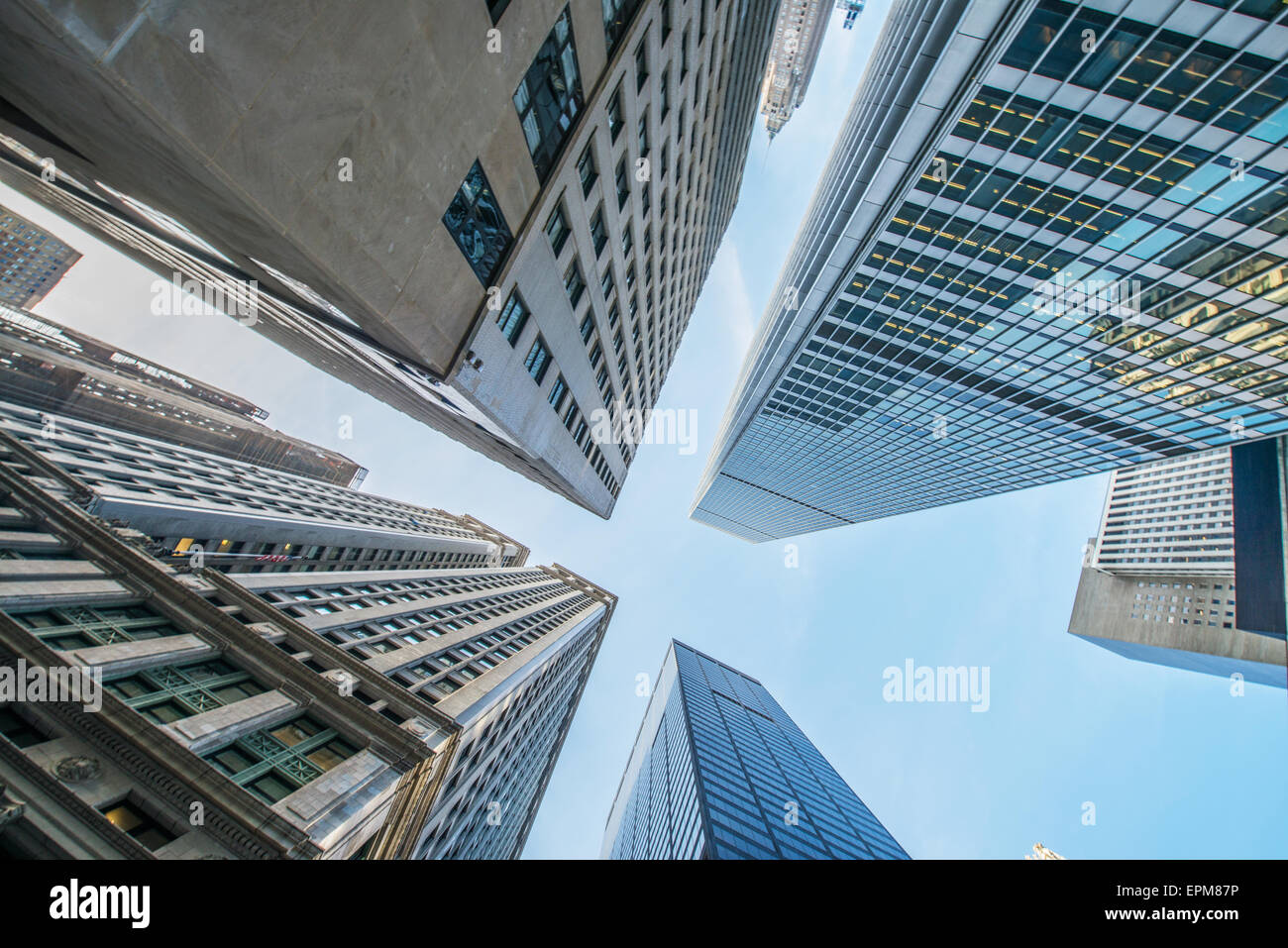 Tall skyscrapers shot with perspective Stock Photo - Alamy