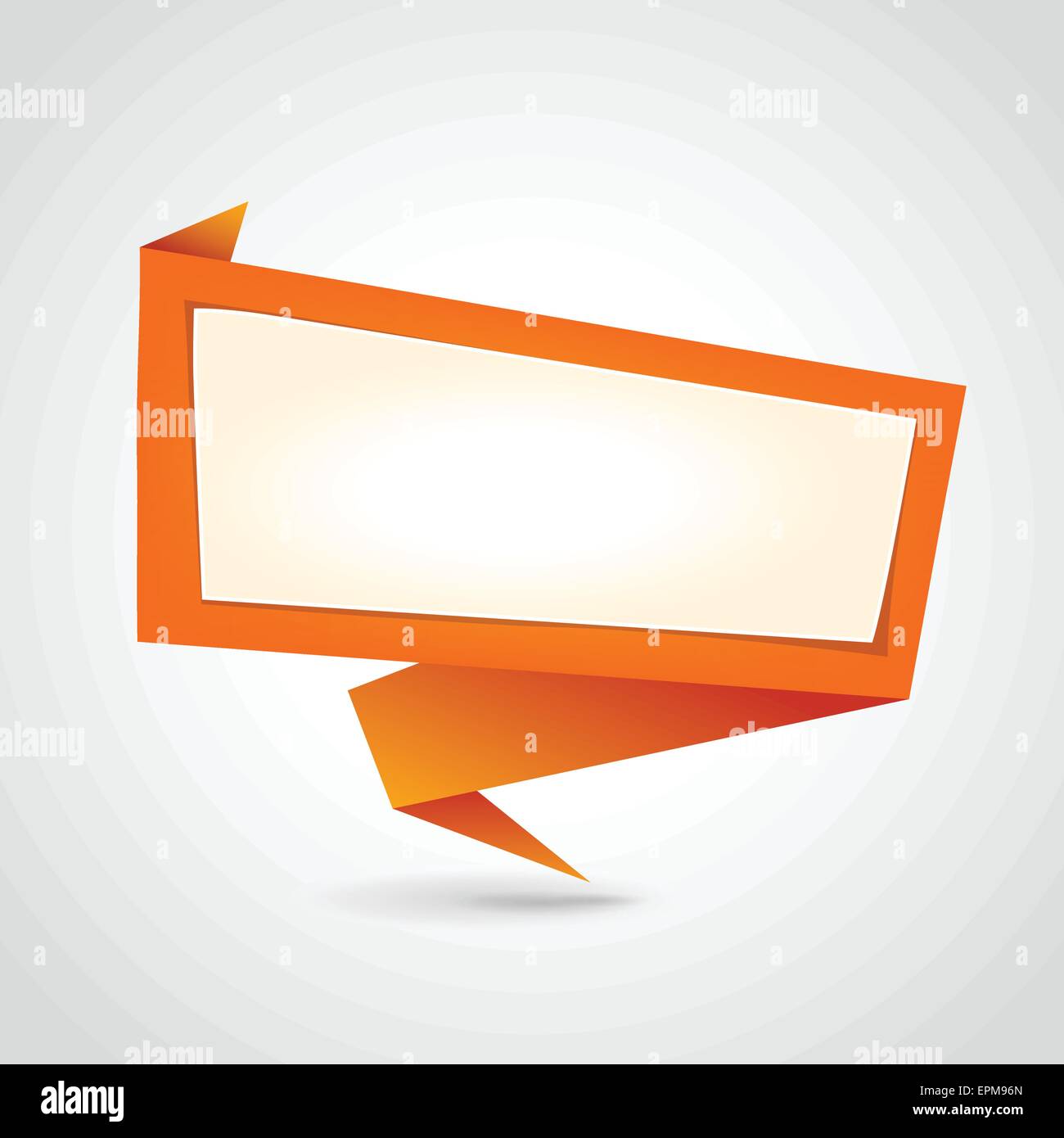 illustration of orange and white origami background Stock Vector Image ...