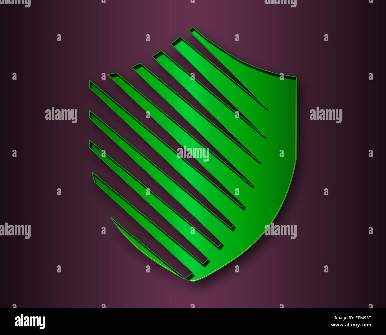 Abstract shield icon Stock Photo - Alamy