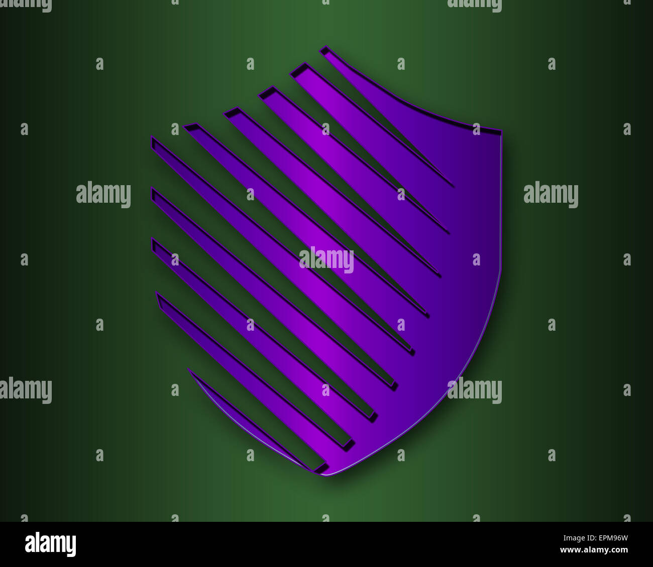 Abstract shield icon Stock Photo - Alamy