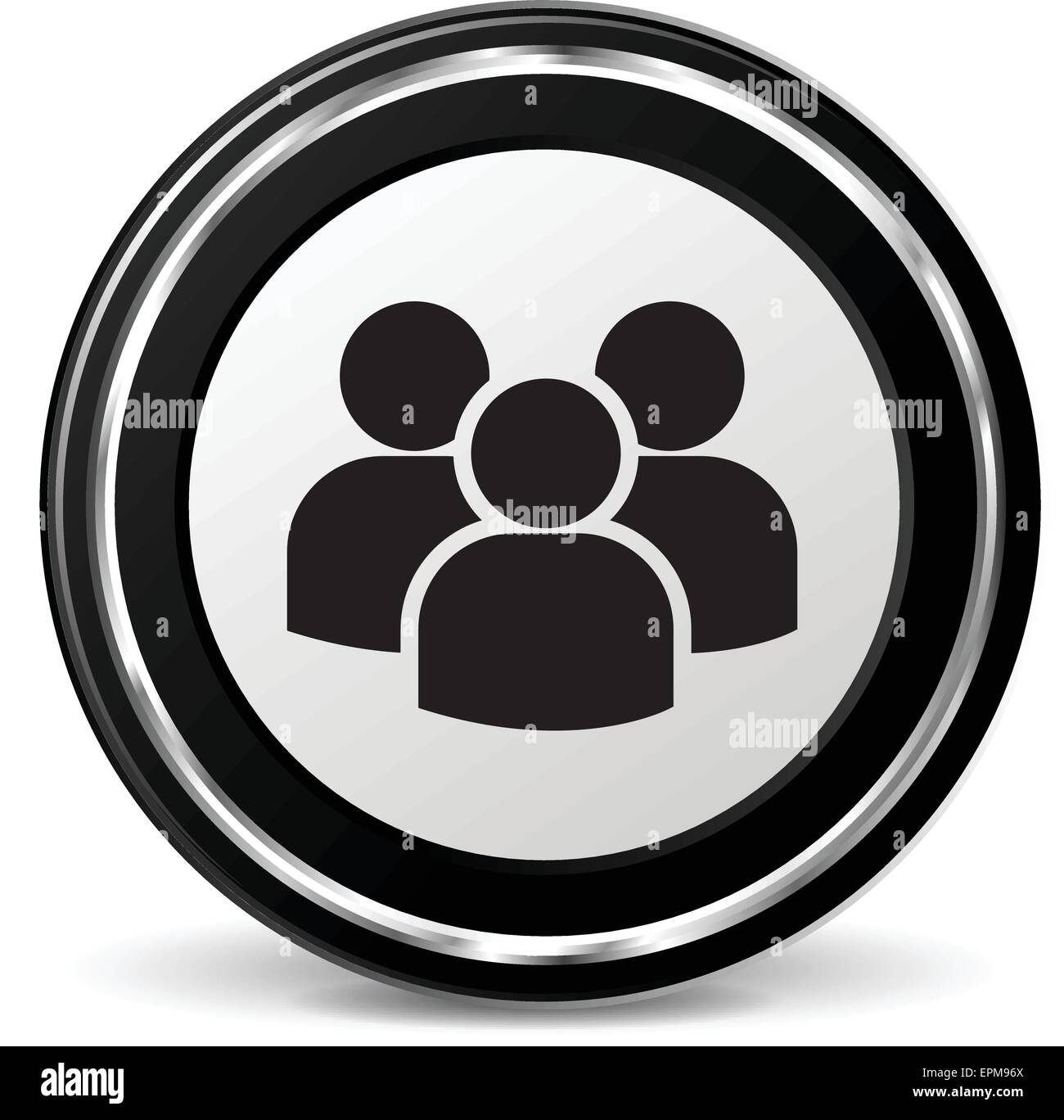 Team black icon hi-res stock photography and images - Alamy