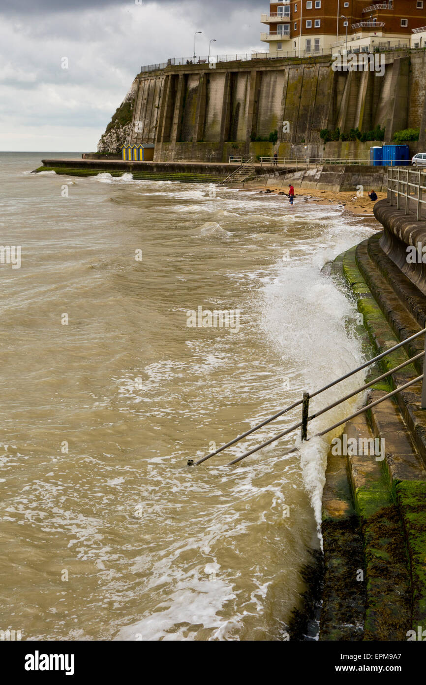 Louisa Bay coastal path prom promenade walk Stock Photo - Alamy