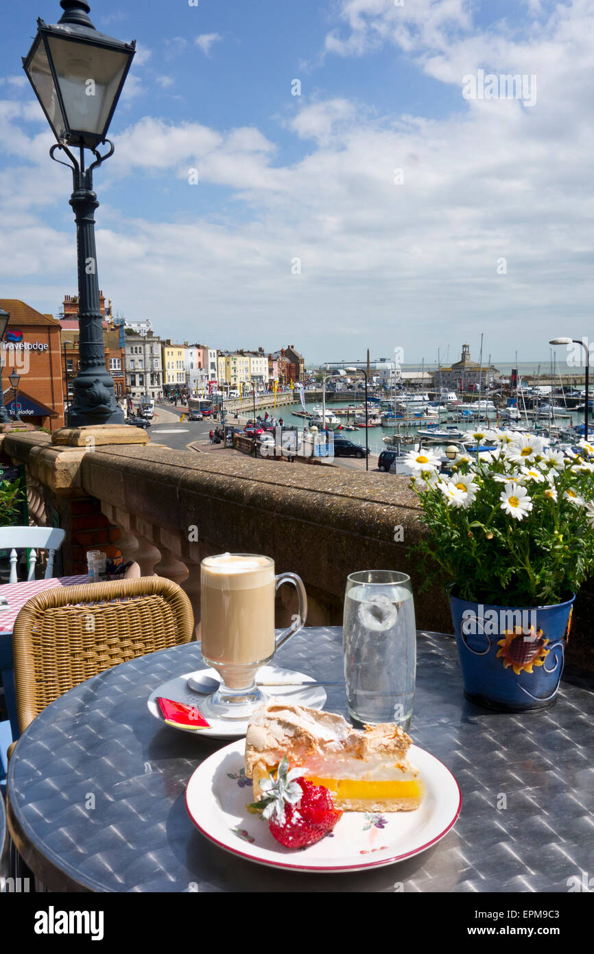 cafe table marina Ramsgate Stock Photo - Alamy