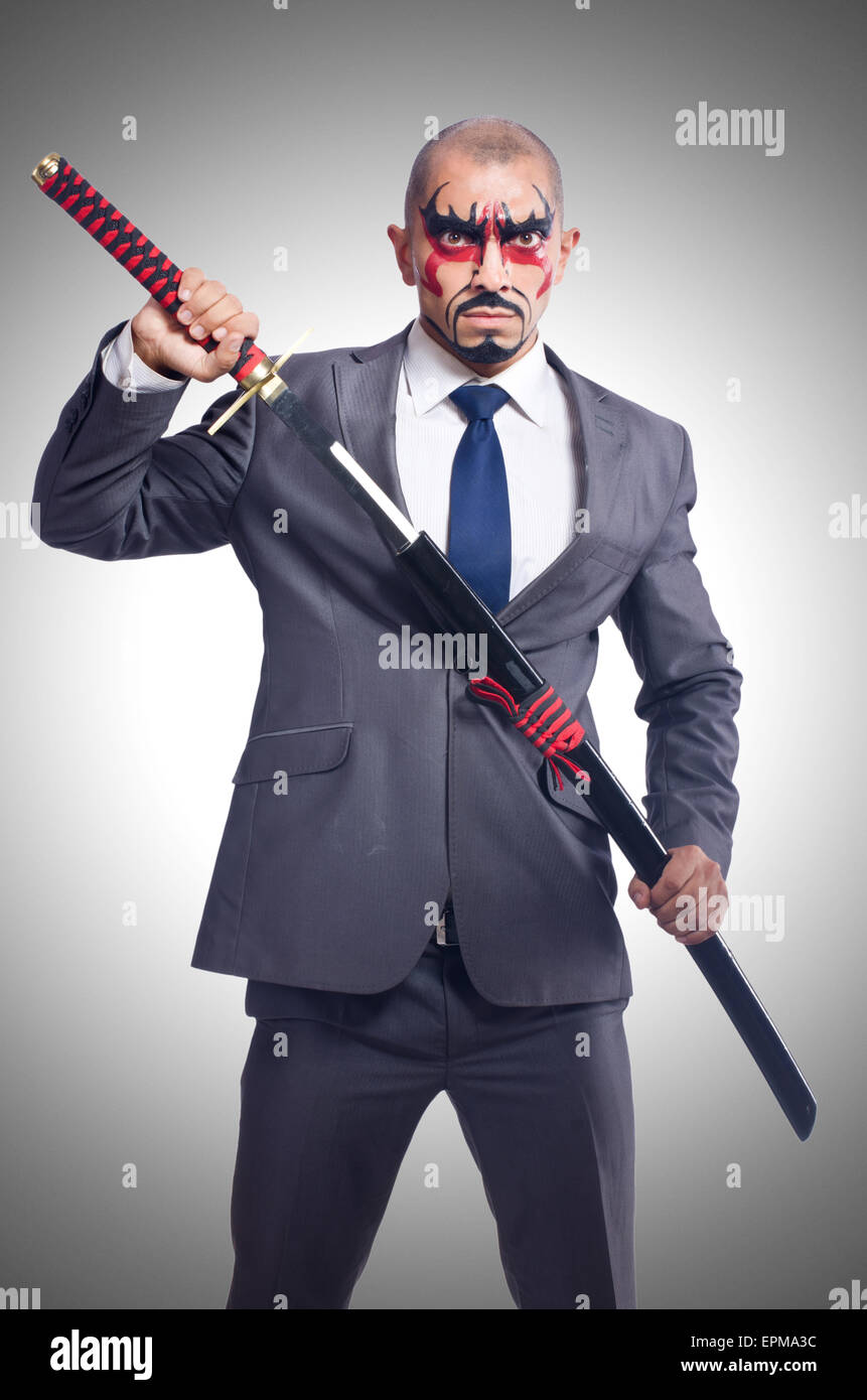 Businessman sword isolated on hi-res stock photography and images - Alamy