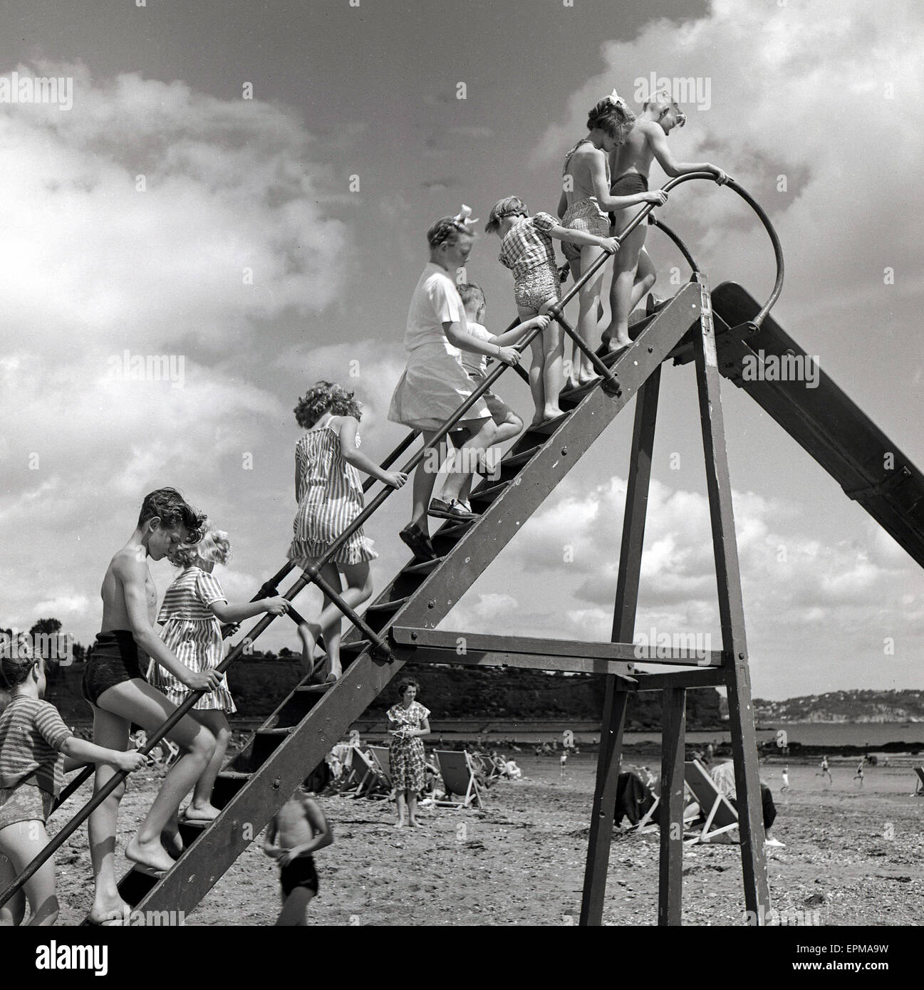 Children slide 1950s High Resolution Stock Photography and Images - Alamy