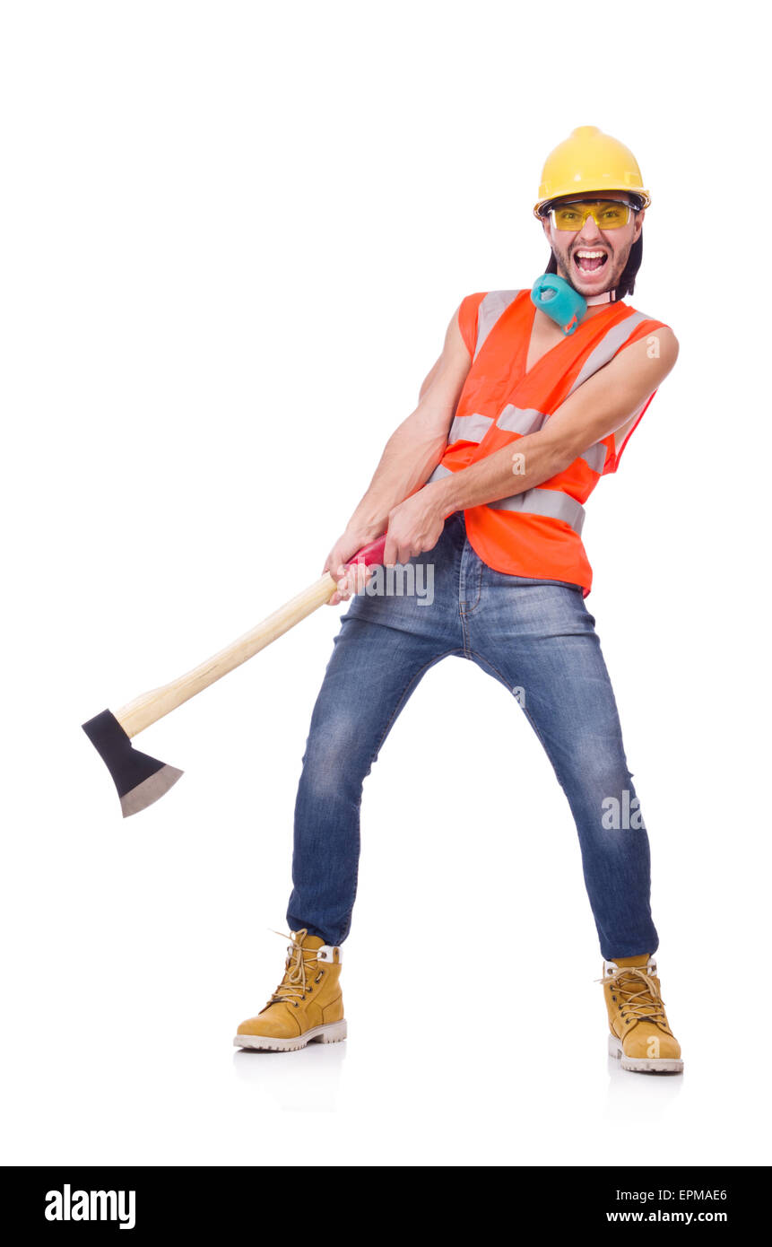 Angry foreman Cut Out Stock Images & Pictures - Alamy