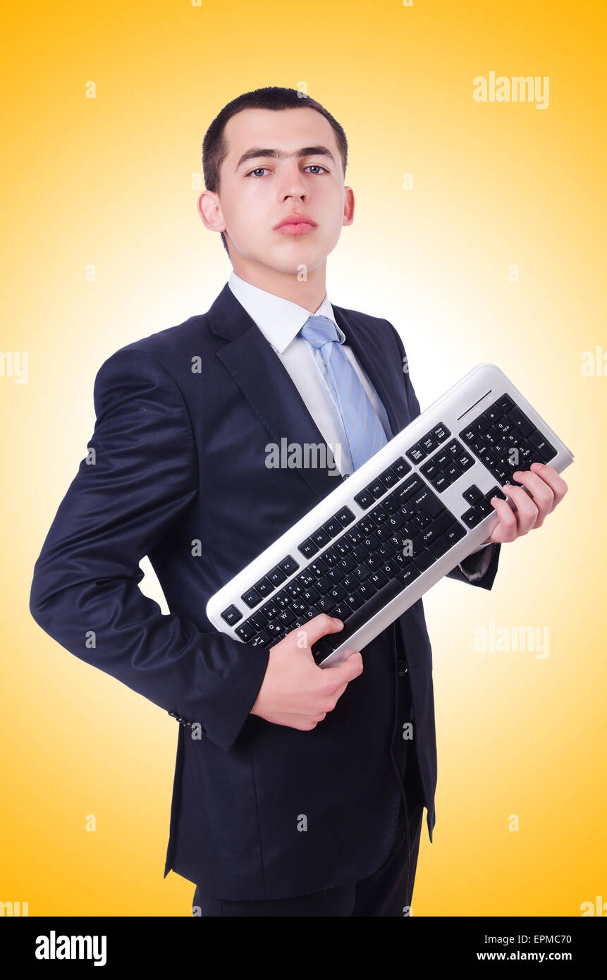 Computer hacker in suit tie hi-res stock photography and images - Alamy