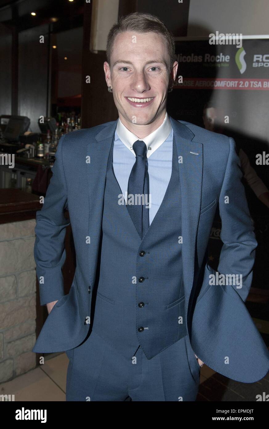 Irish professional cyclists Nicolas Roche, Sam Bennett, Philip Deignan ...