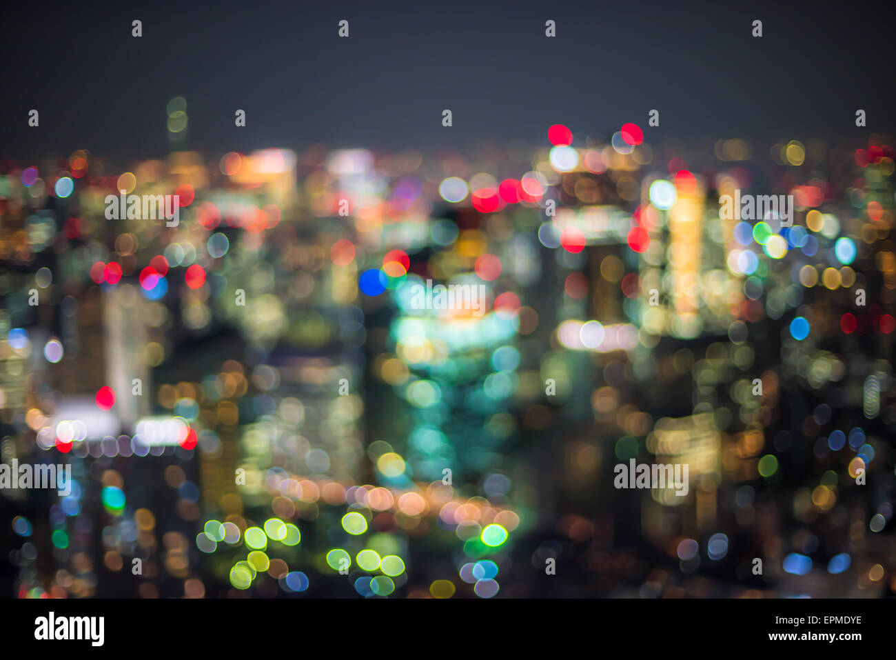 Defocused urban night scene Stock Photo - Alamy