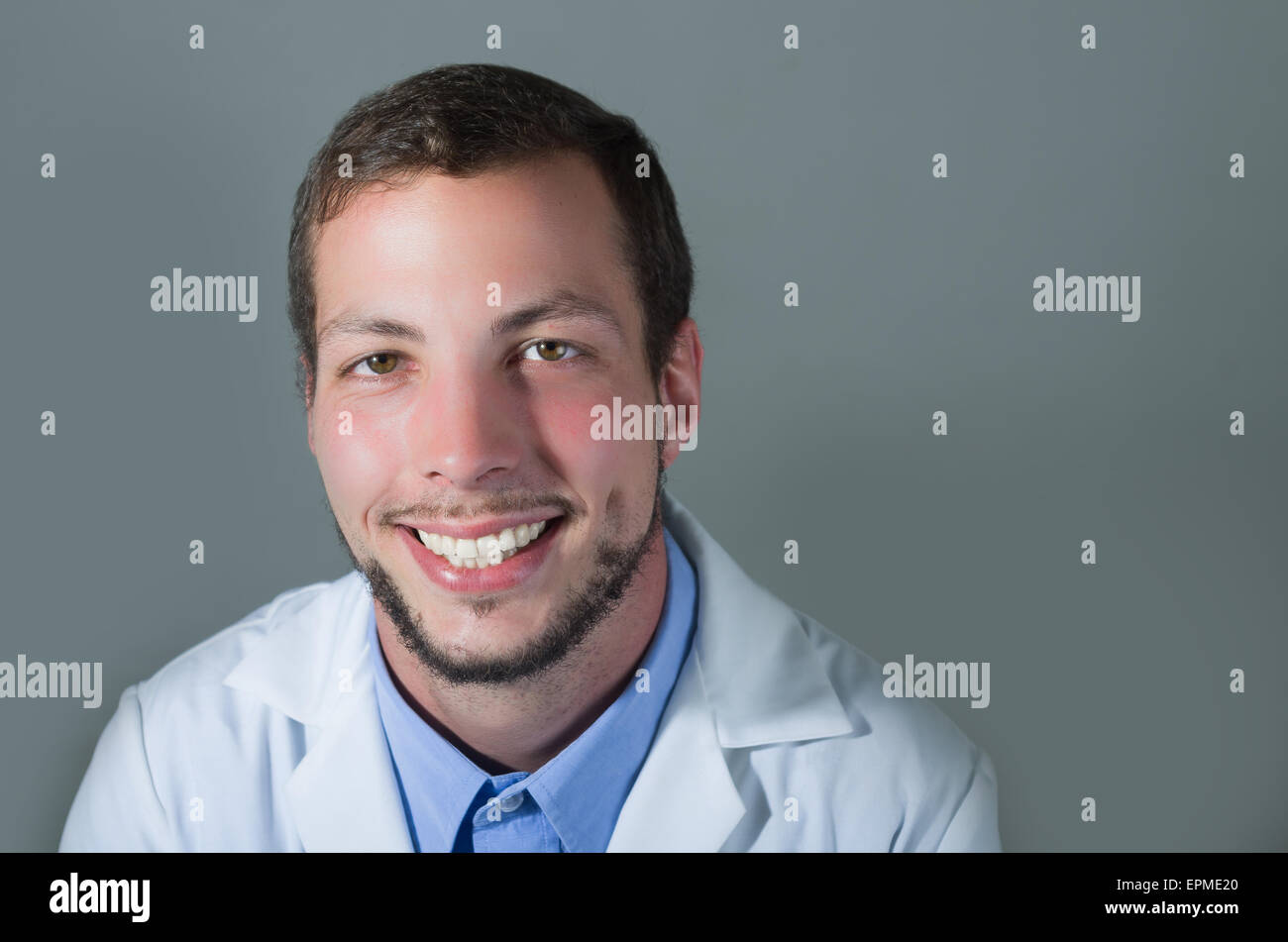 Closeup portrait of handsome young doctor Stock Photo - Alamy