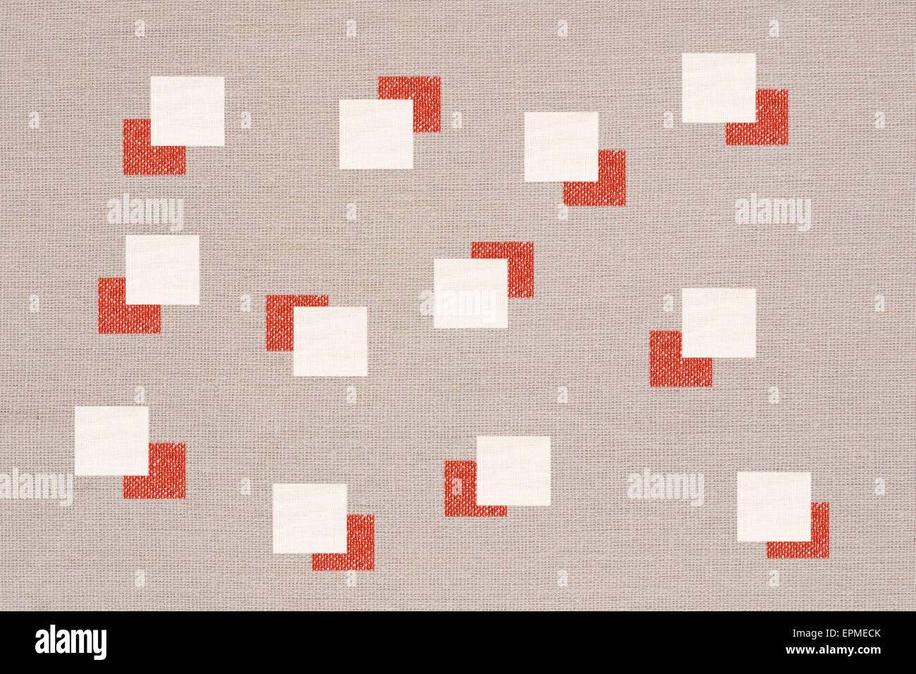 design square prints on textile surface - graphic background Stock ...