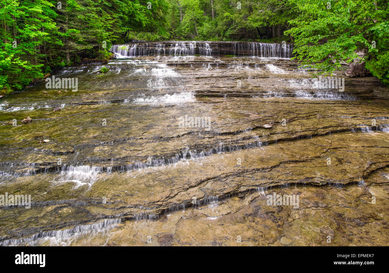 Au Train Falls. Located in Michigan's Upper Peninsula is beautiful Au ...