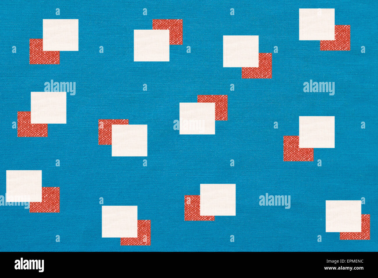 design square prints on textile surface - graphic background Stock ...