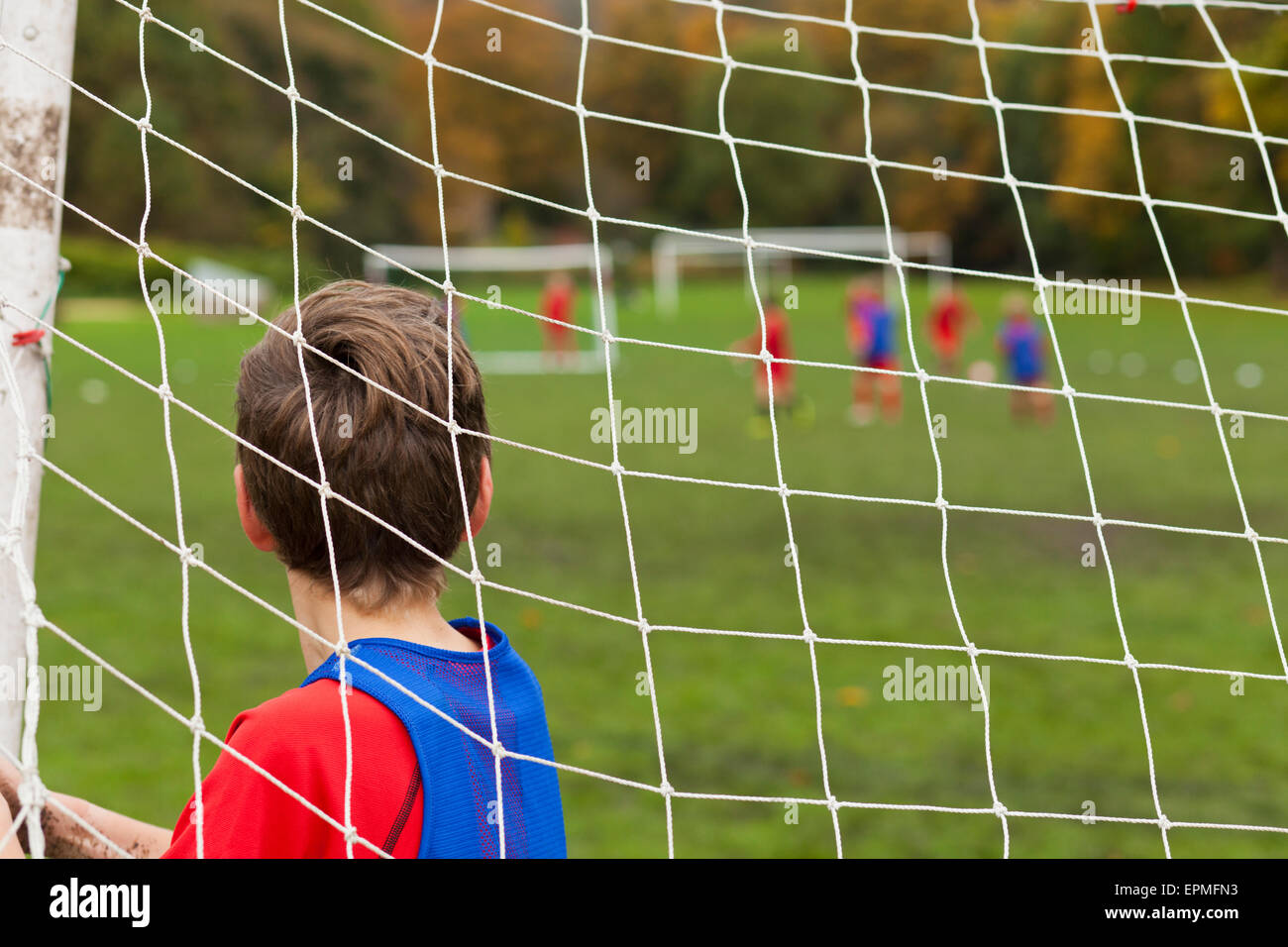 Back view of goalkeeper hi-res stock photography and images - Alamy