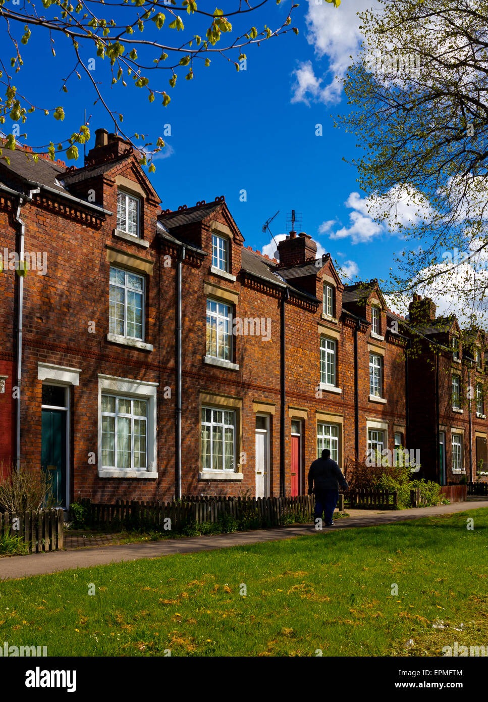 Houses in New Bolsover a model village built 1896 for the Bolsover ...
