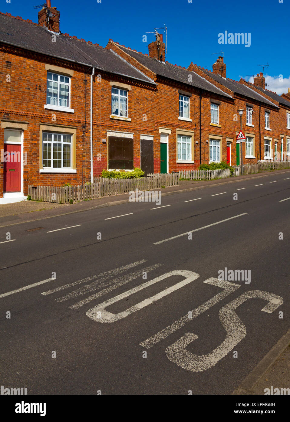Houses in New Bolsover a model village built 1896 for the Bolsover ...