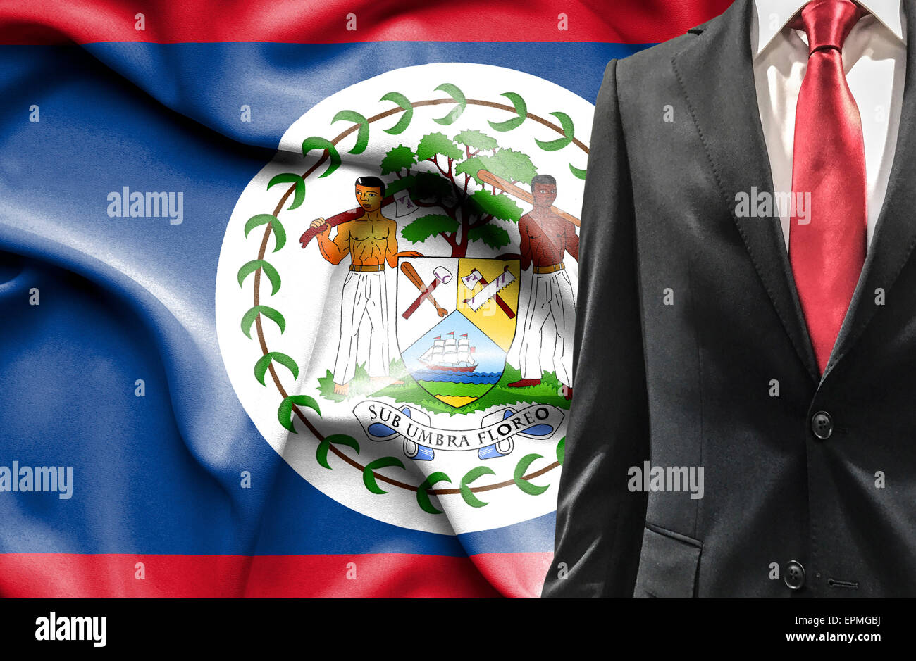 Man in suit from Belize Stock Photo - Alamy