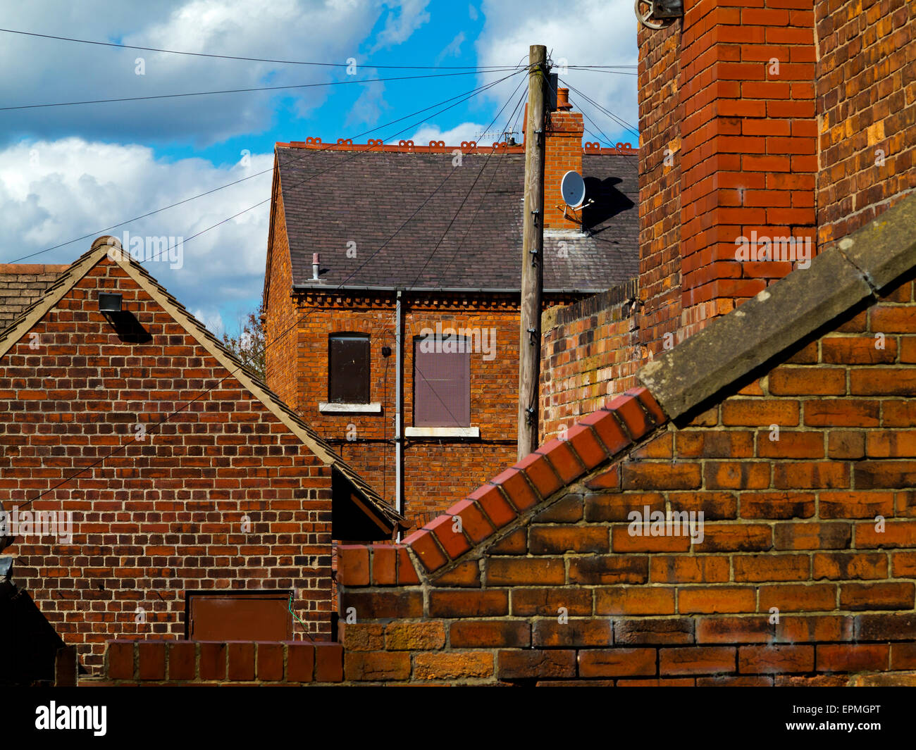 Houses in New Bolsover a model village built 1896 for the Bolsover ...