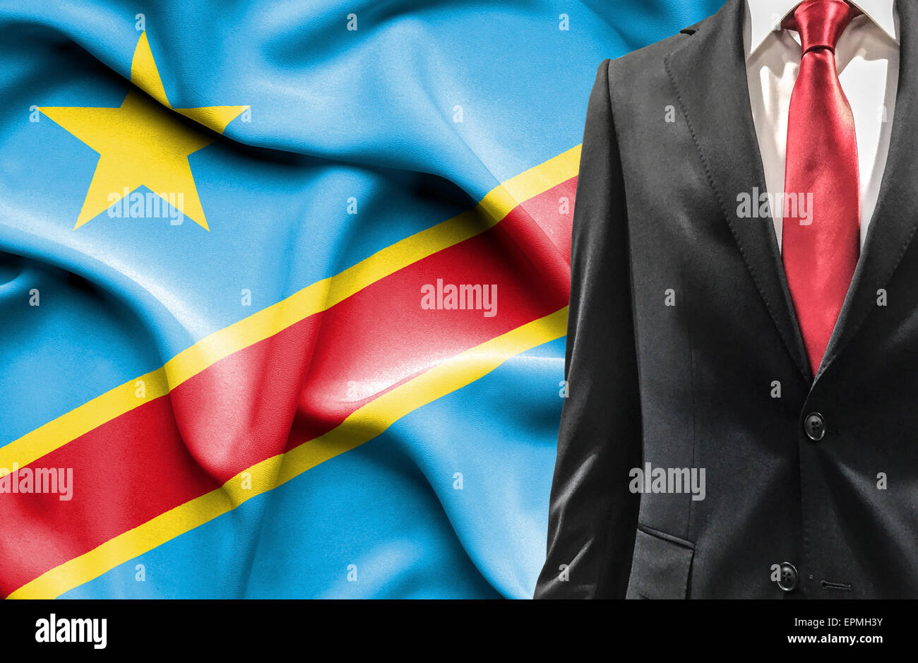 Man in suit from Congo Democratic Republic Stock Photo - Alamy
