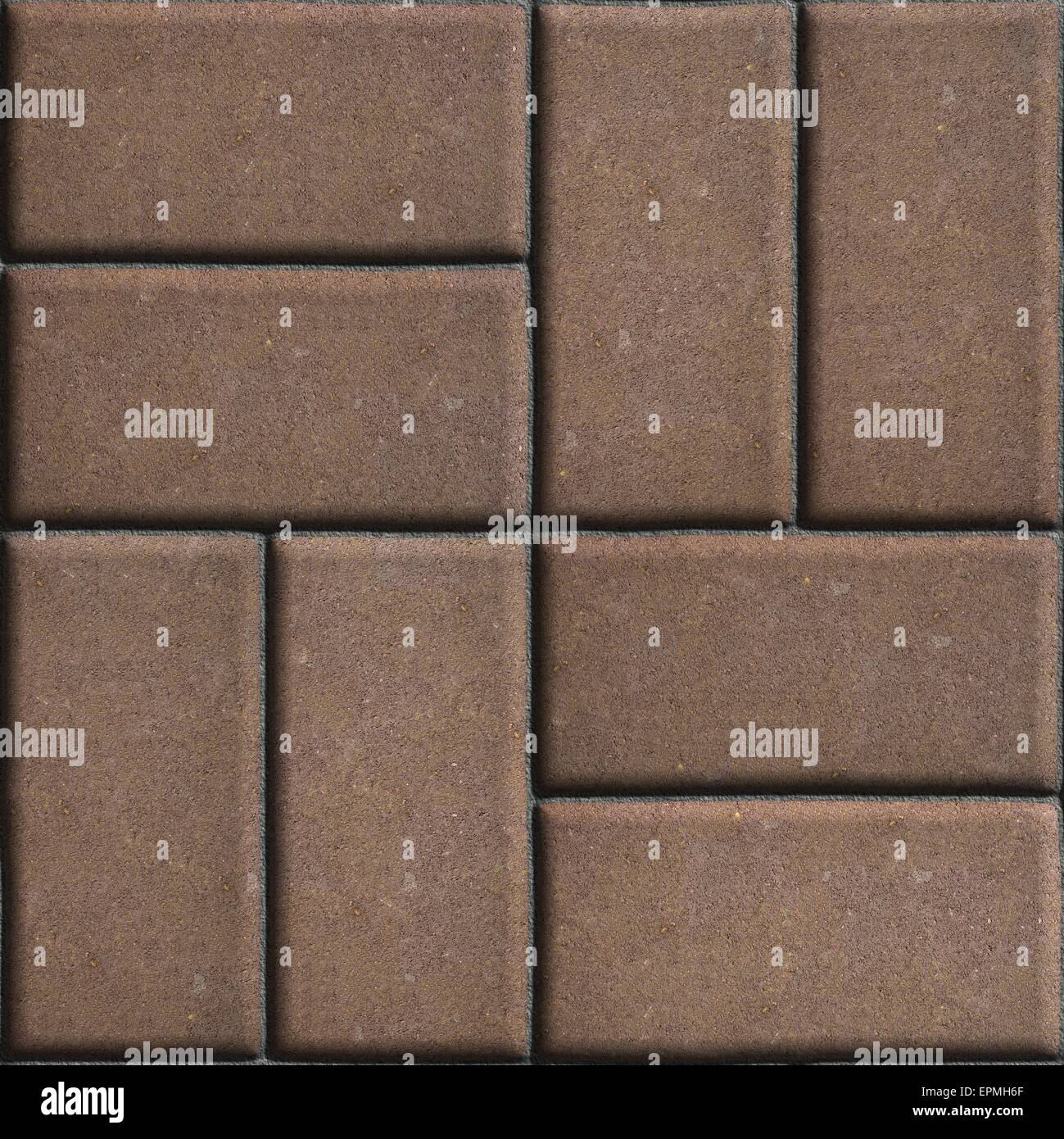 Brown Paving Slabs of Rectangles Laid Out on Two Pieces Perpendicular ...