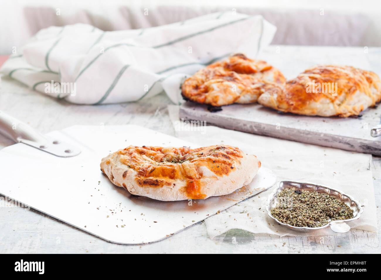 Pizza Calzone, stuffed pizza Stock Photo - Alamy