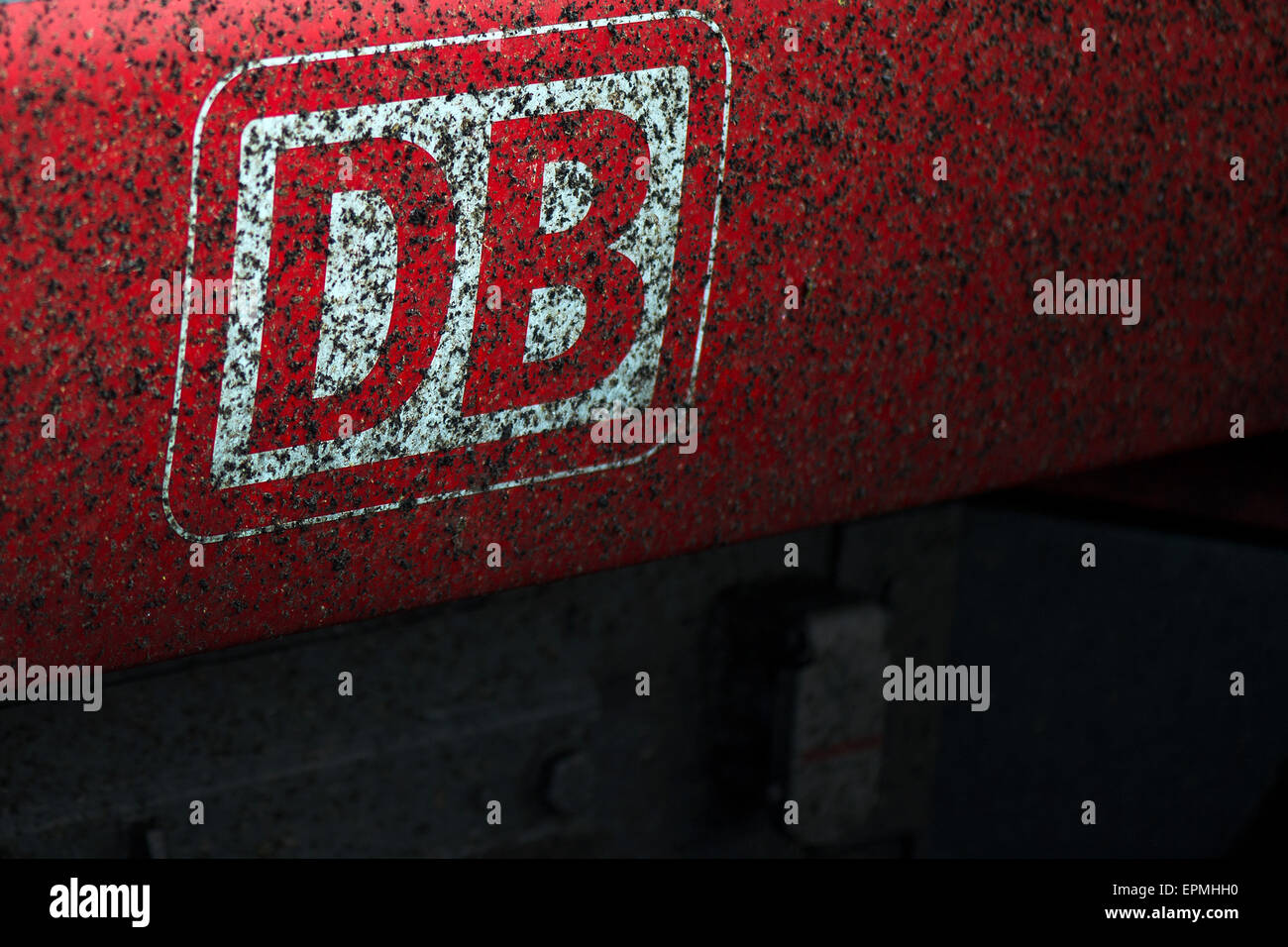 Duesseldorf, Germany. 19th May, 2015. The logo of German railway ...