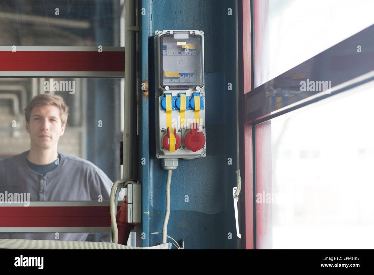 Factory behind hi-res stock photography and images - Alamy