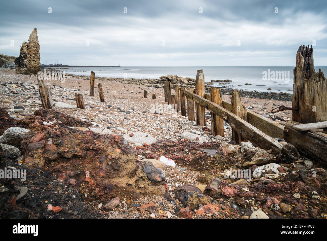 Chemical Beach, Seaham Stock Photo - Alamy