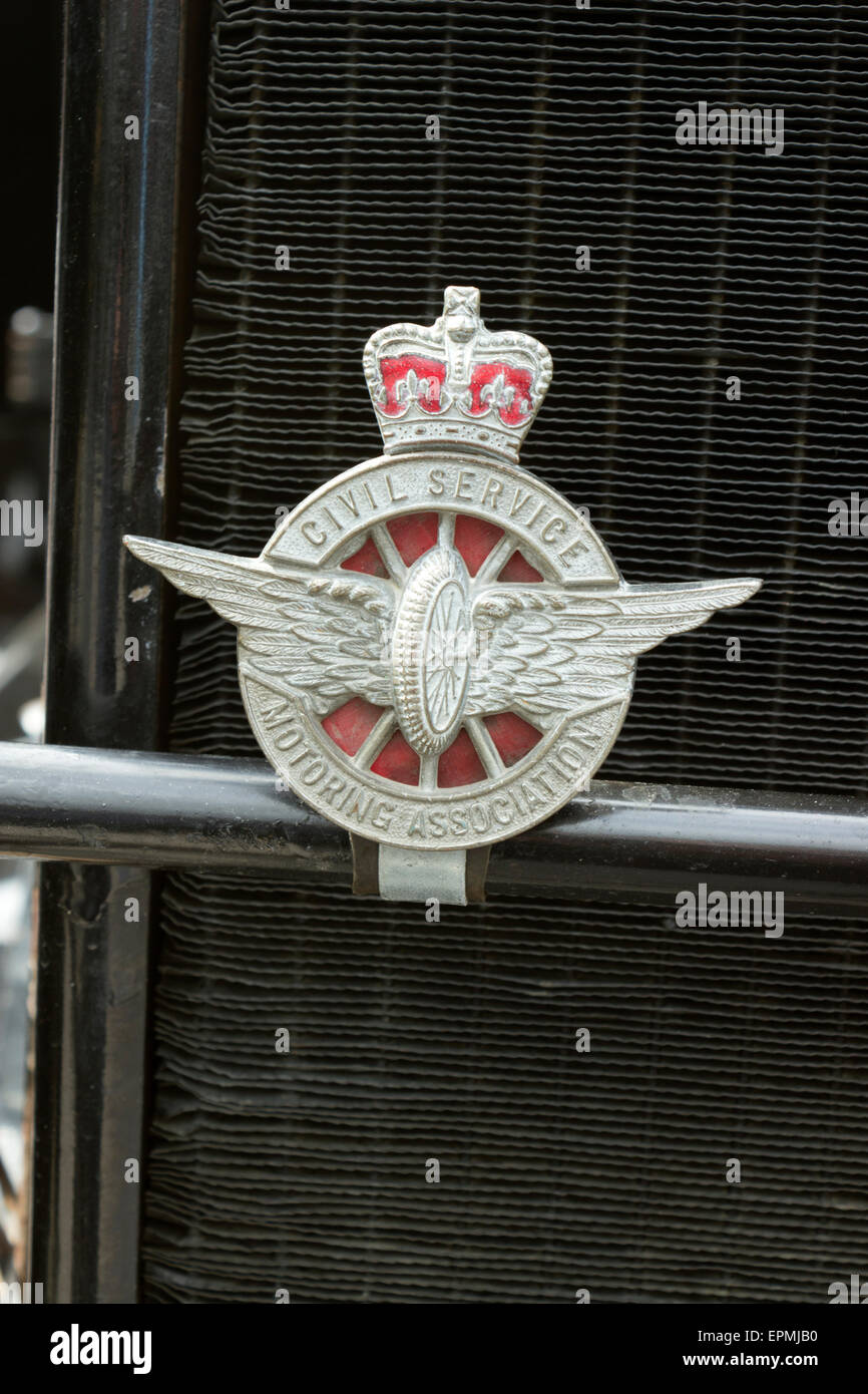 Civil Service Motoring Association Badge Stock Photo - Alamy