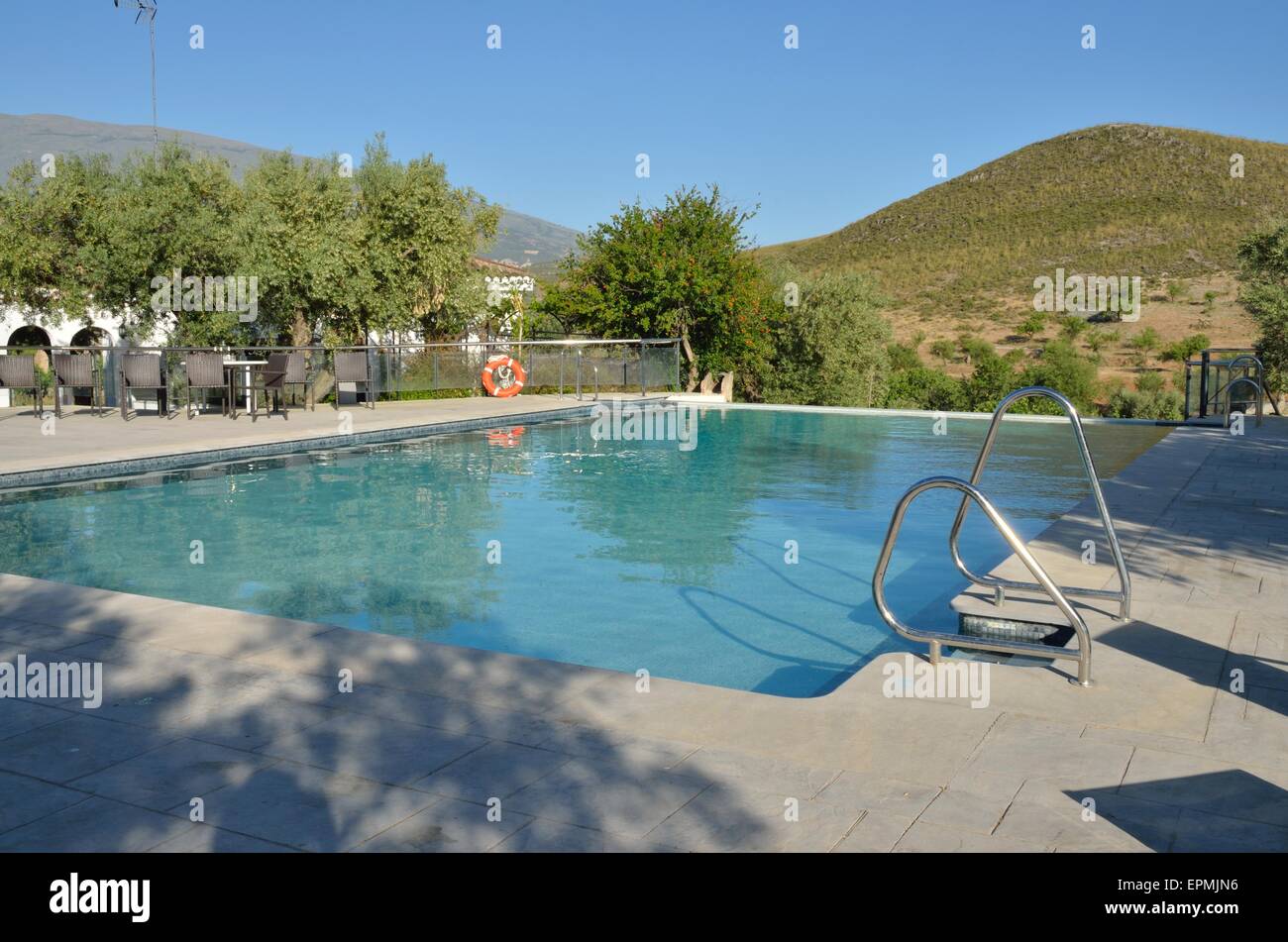 Swimming pool in Rural Hotel with stunning views the Sierra Nevada ...