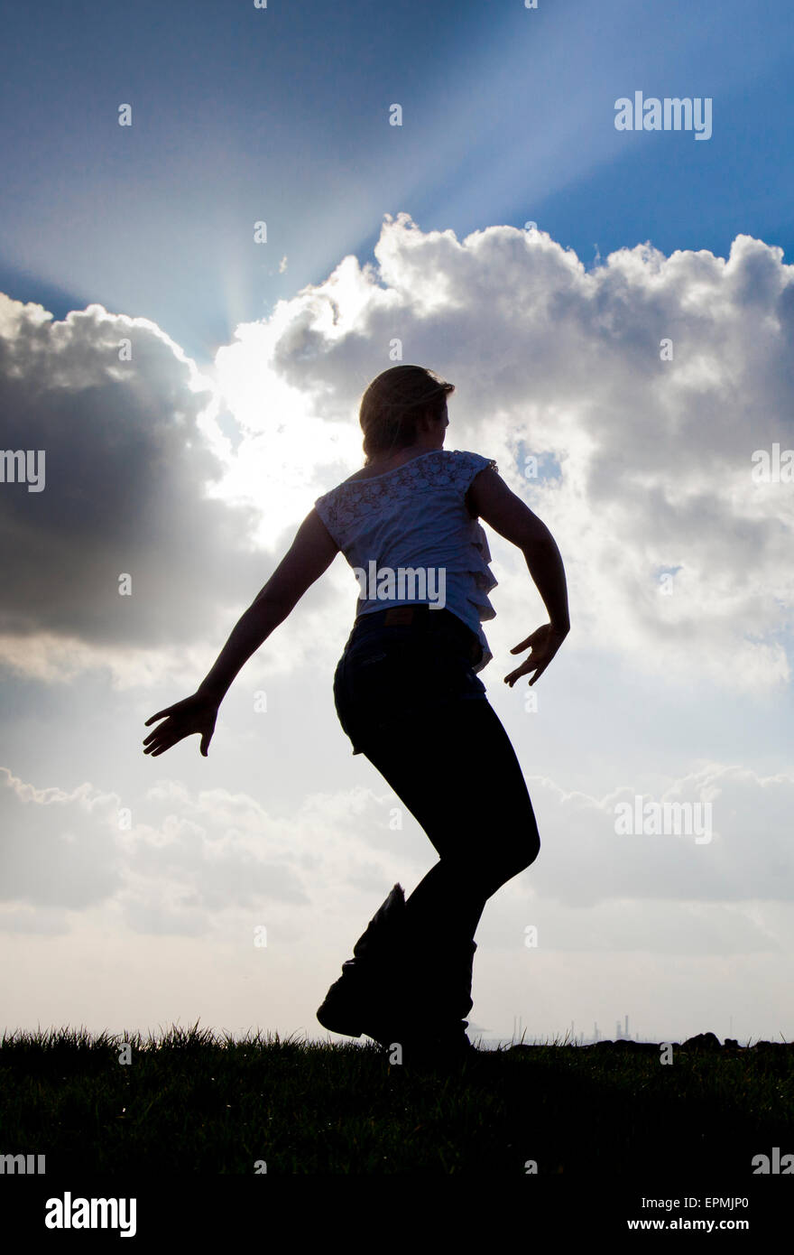 Woman Arched Back High Resolution Stock Photography and Images - Alamy