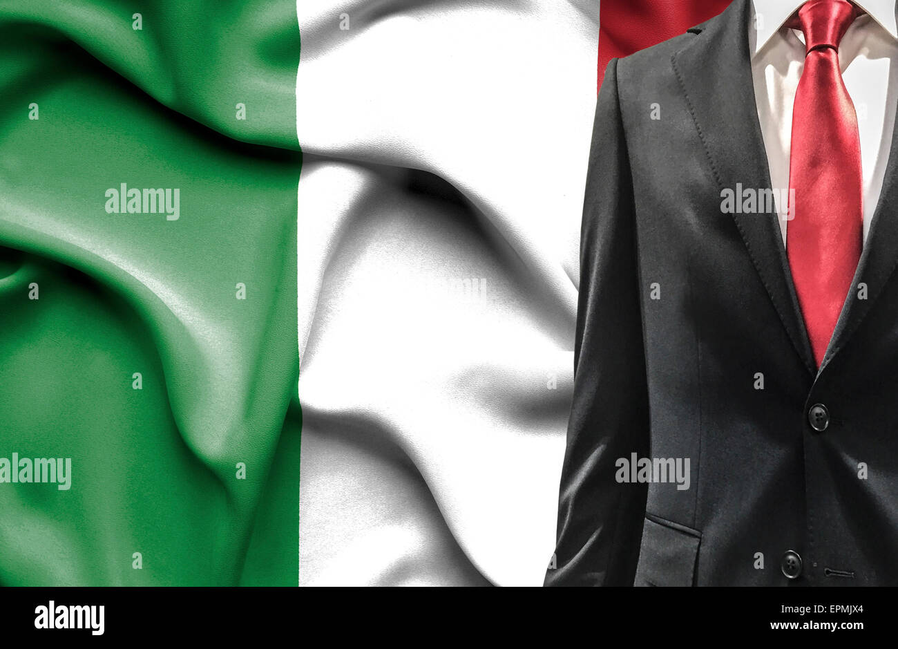 Man waving flag italy in hi-res stock photography and images - Alamy