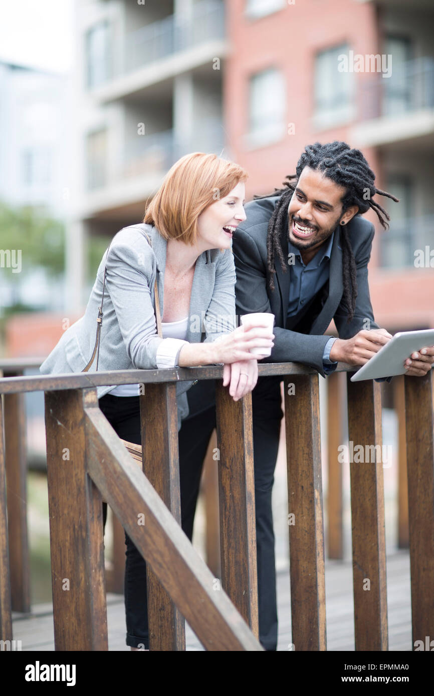Business people taking a break, drinking coffee Stock Photo - Alamy