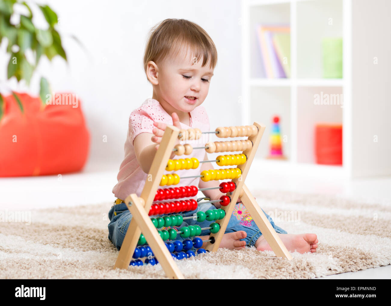 Children playing game calculator hi-res stock photography and images ...
