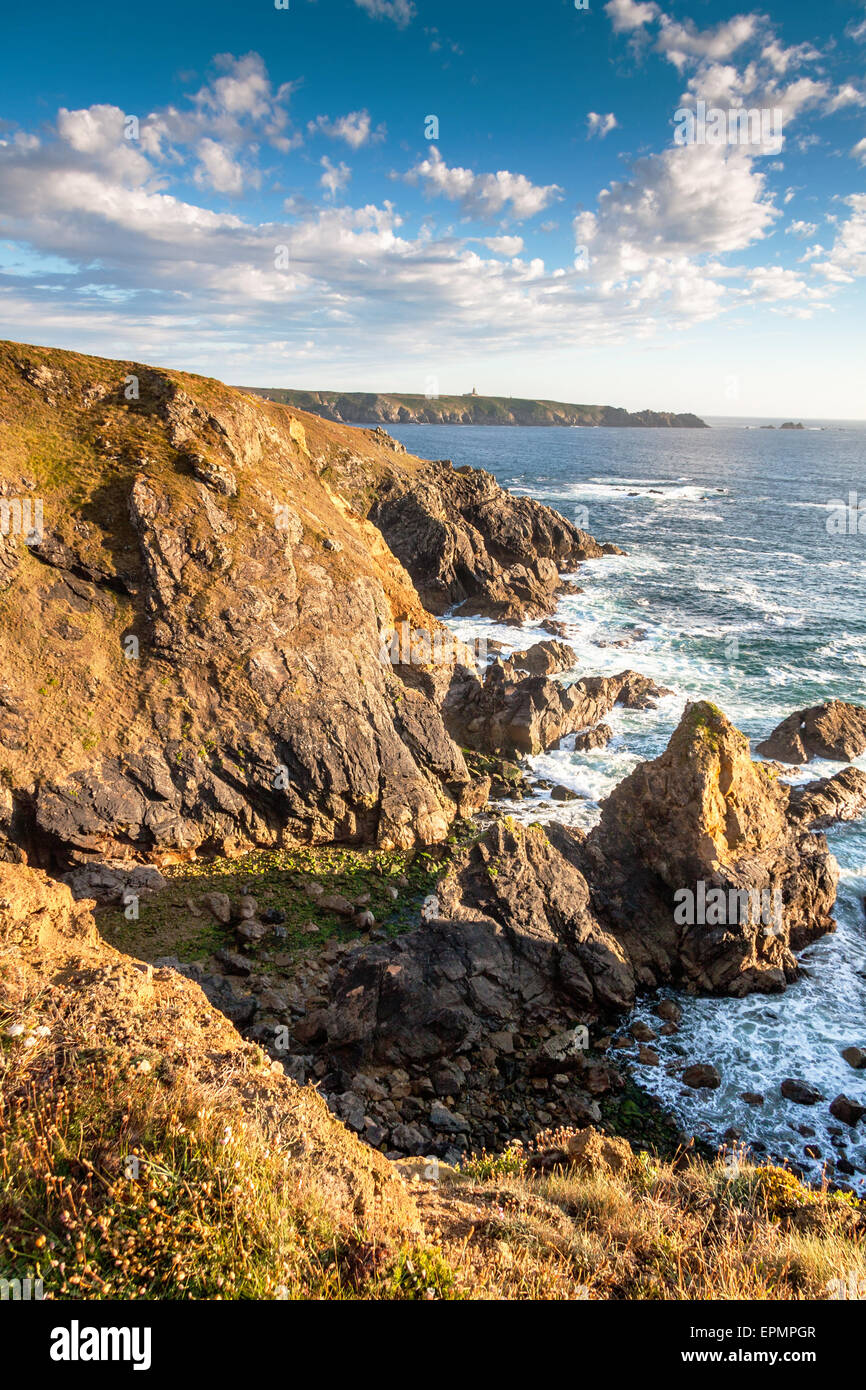 Pointe du Raz, sea cliff landscape farthest western point of France ...