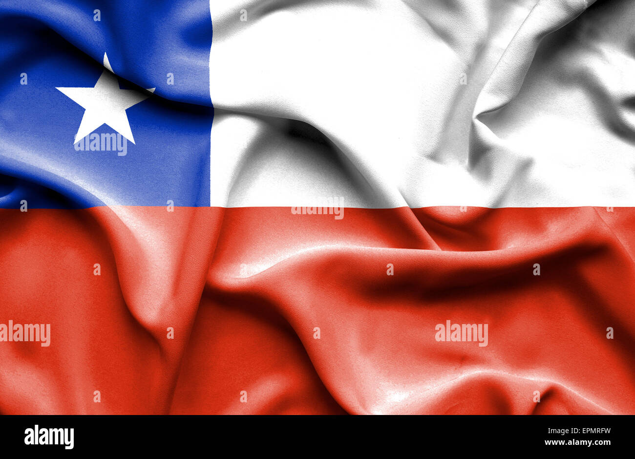 Chile waving flag Stock Photo - Alamy