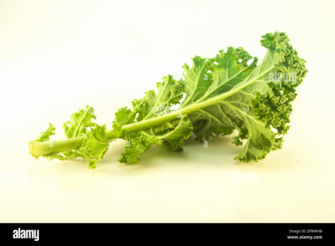Fresh green kale, isolated on white background Stock Photo - Alamy