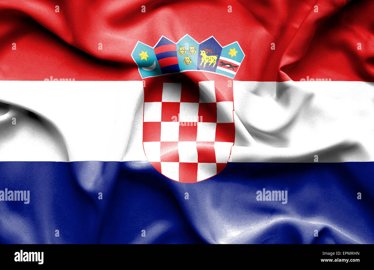 Croatia waving flag Stock Photo - Alamy