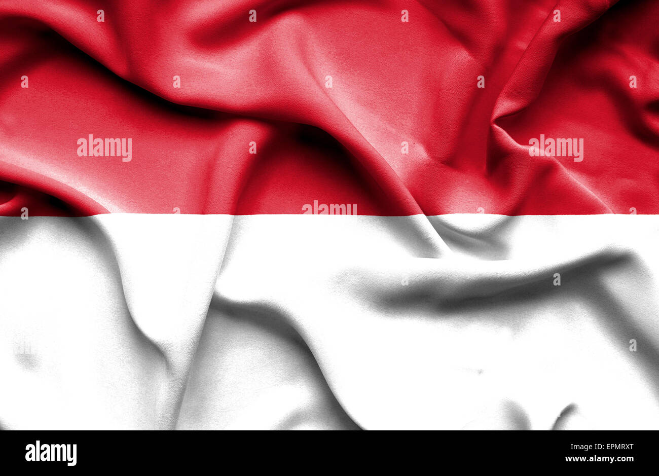 Indonesia waving flag Stock Photo - Alamy