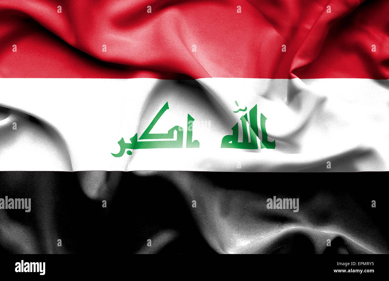 Iraq waving flag Stock Photo - Alamy