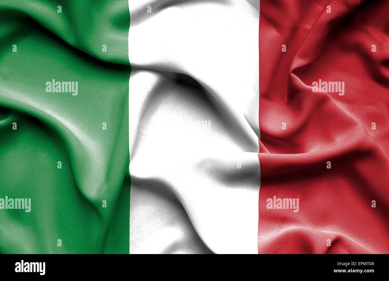 Italy waving flag Stock Photo - Alamy