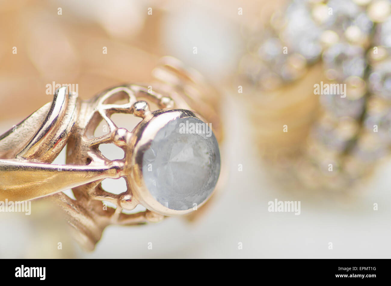 A collection of gold jewelry Stock Photo - Alamy