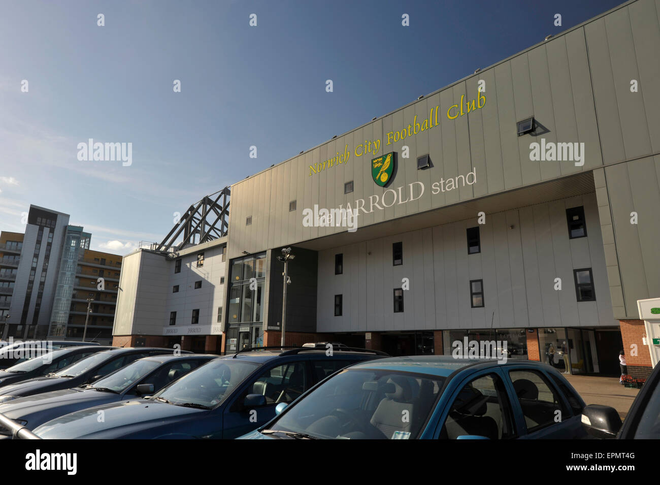 Carrow Road football ground Jarrold Stand, home of the Canaries ...
