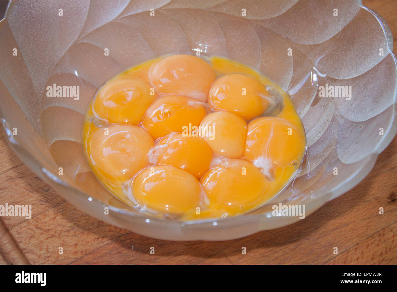Egg yolk in glass hi-res stock photography and images - Alamy