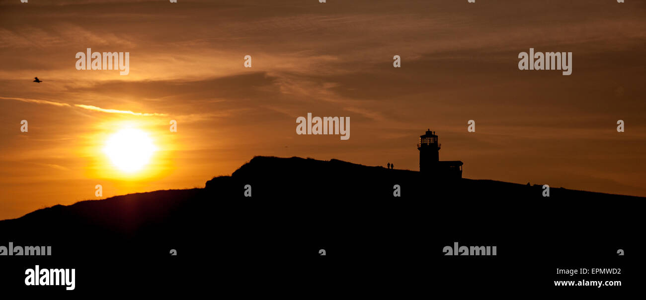 Sunset at Beachy Head lighthouse Stock Photo - Alamy