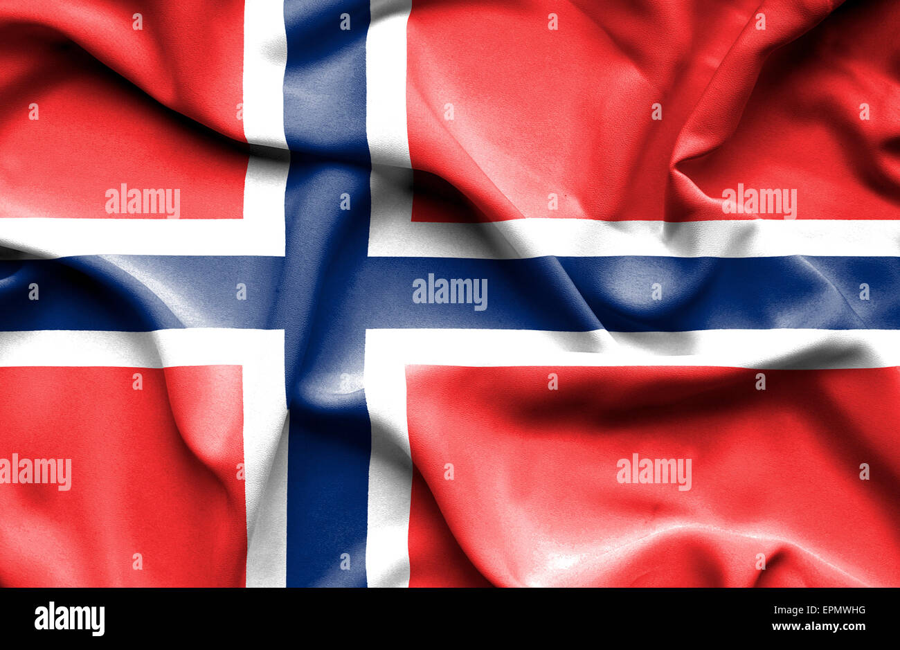 Norway waving flag hi-res stock photography and images - Alamy