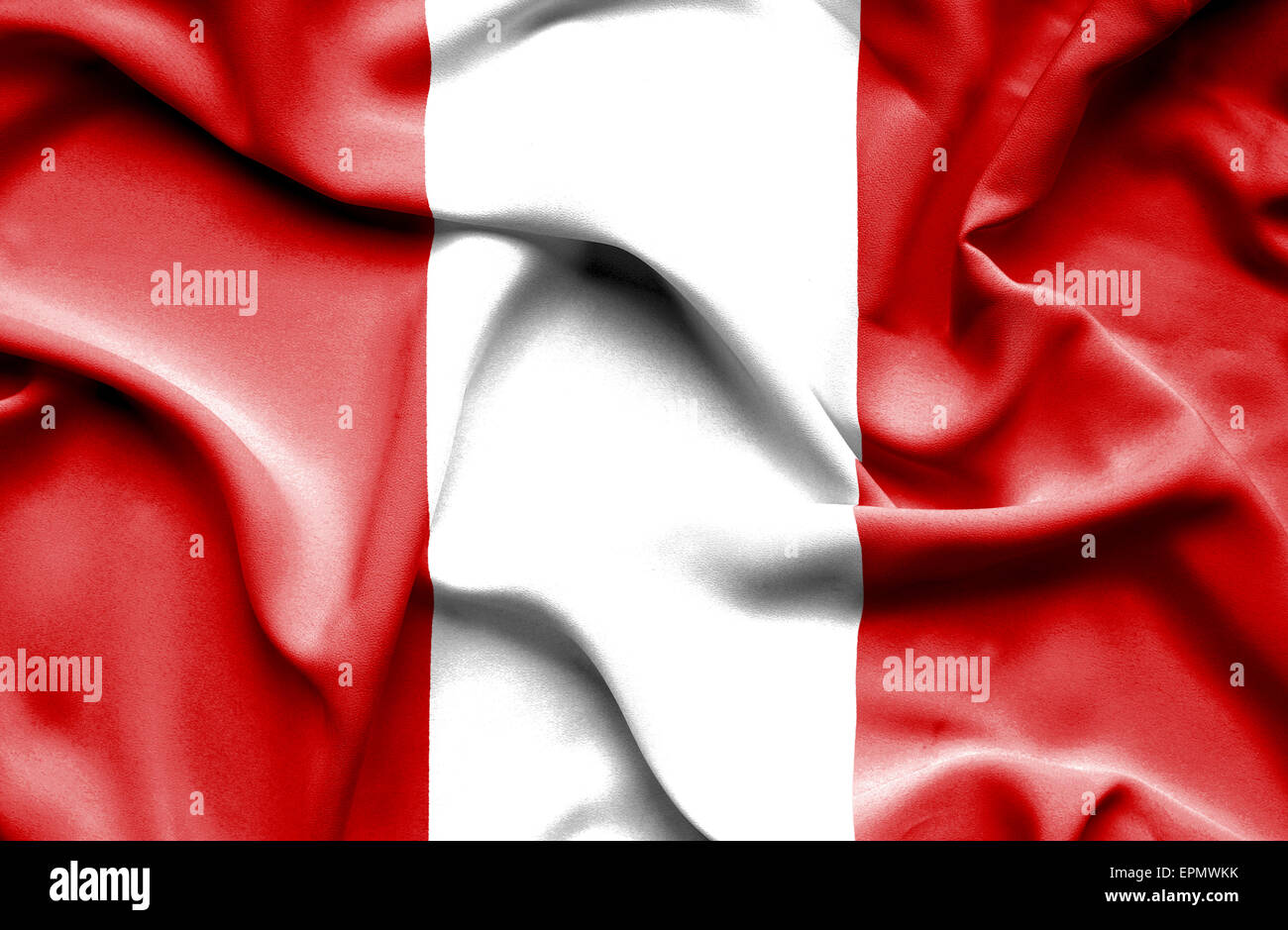 Peru waving flag Stock Photo - Alamy