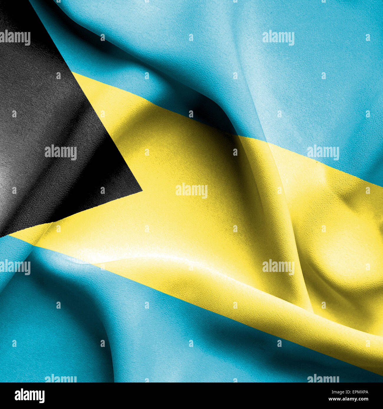 Bahamas waving flag Stock Photo - Alamy