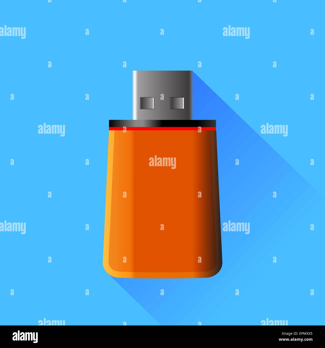 Orange Memory Stick Stock Vector Image & Art - Alamy