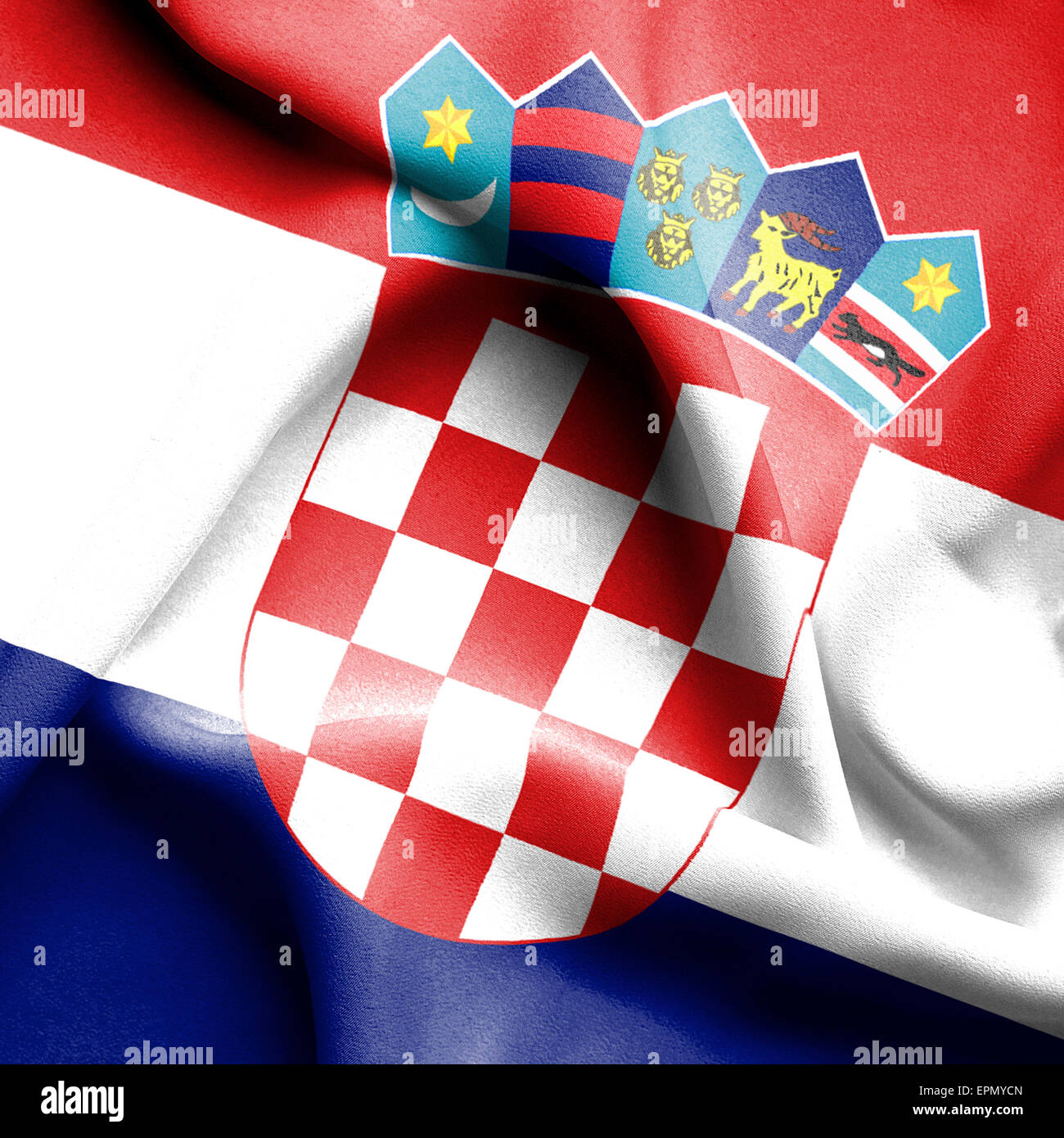 Croatia waving flag Stock Photo - Alamy